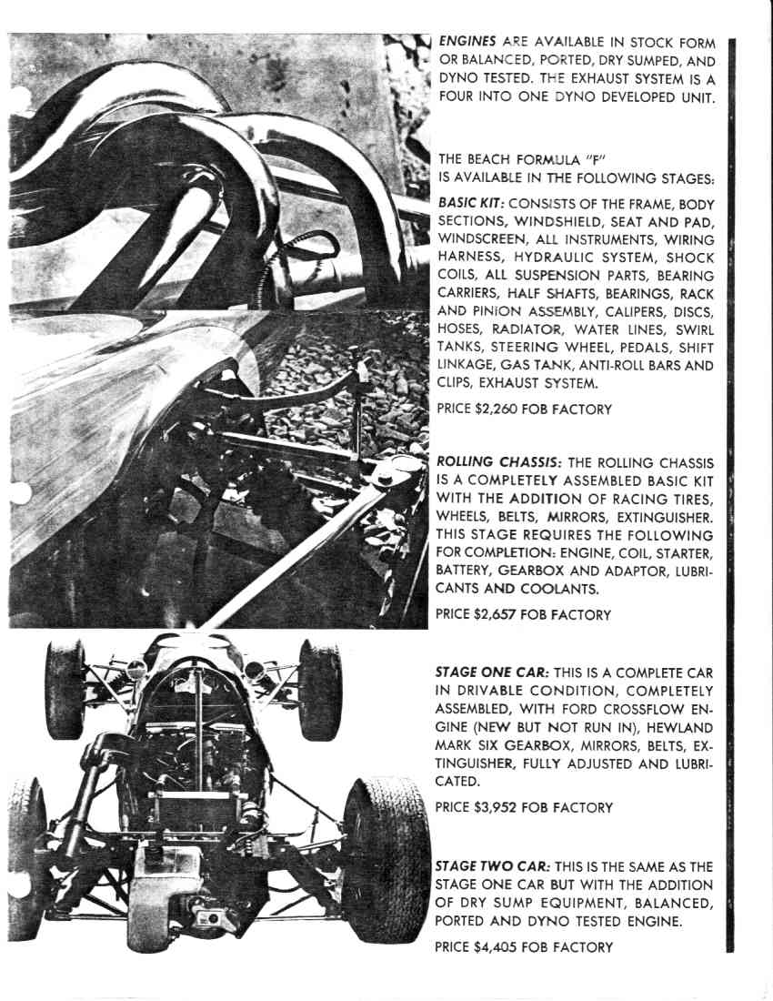 Beach T-11 Formula Ford and Formula B racing cars